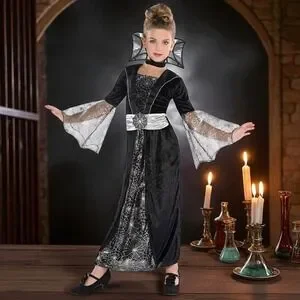 Amscan | Jackets & Coats | Girls Gothic Queen Sorcerers Black Dress ...